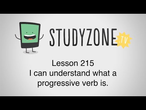 I understand what a progressive verb is.