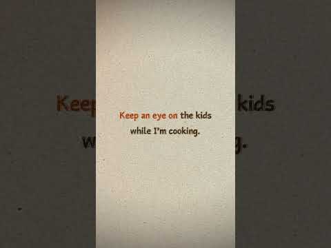 What Does “Keep an Eye On” Really Mean? | Learn Real English #shorts #english #idioms