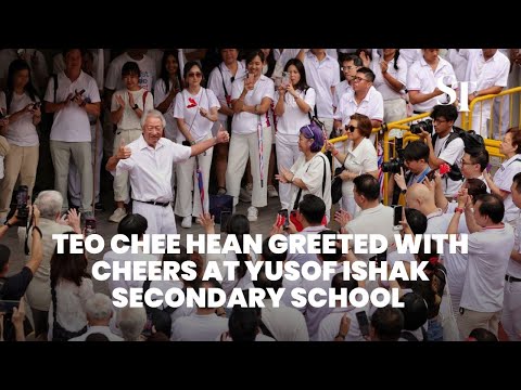 Teo Chee Hean greeted with cheers at Yusof Ishak Secondary School | GE2025