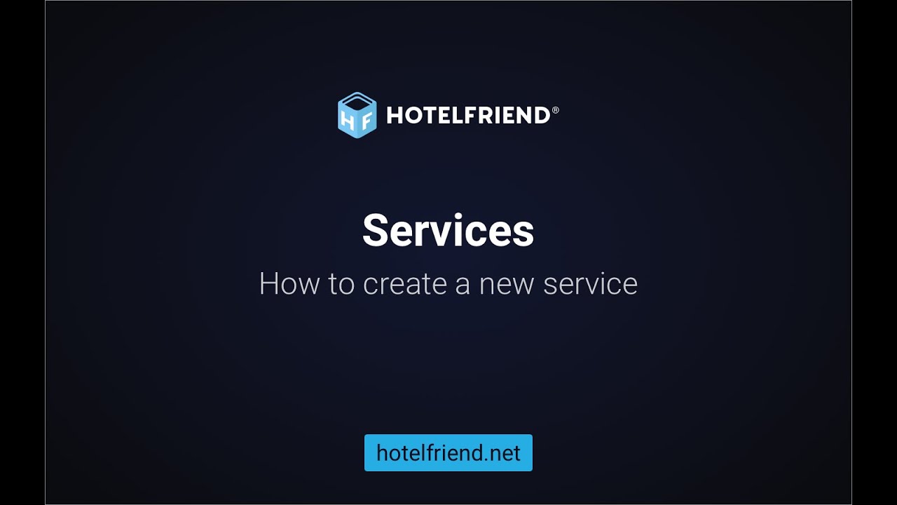 Services. How to create a new Service