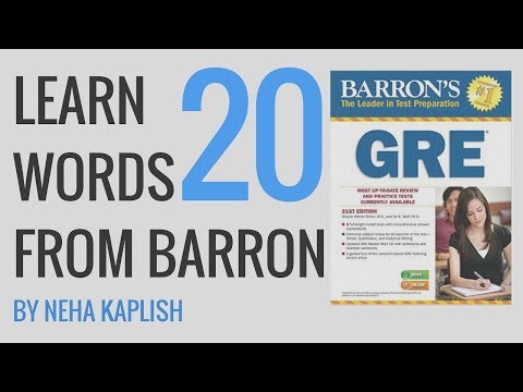 Vocabulary Building - Essential Words from Barron (In Hindi) by Neha Kaplish Day 8
