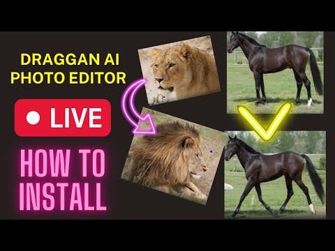 DragGAN AI Live | How to Install DragGAN AI photo editor #ai #draggan #aitools