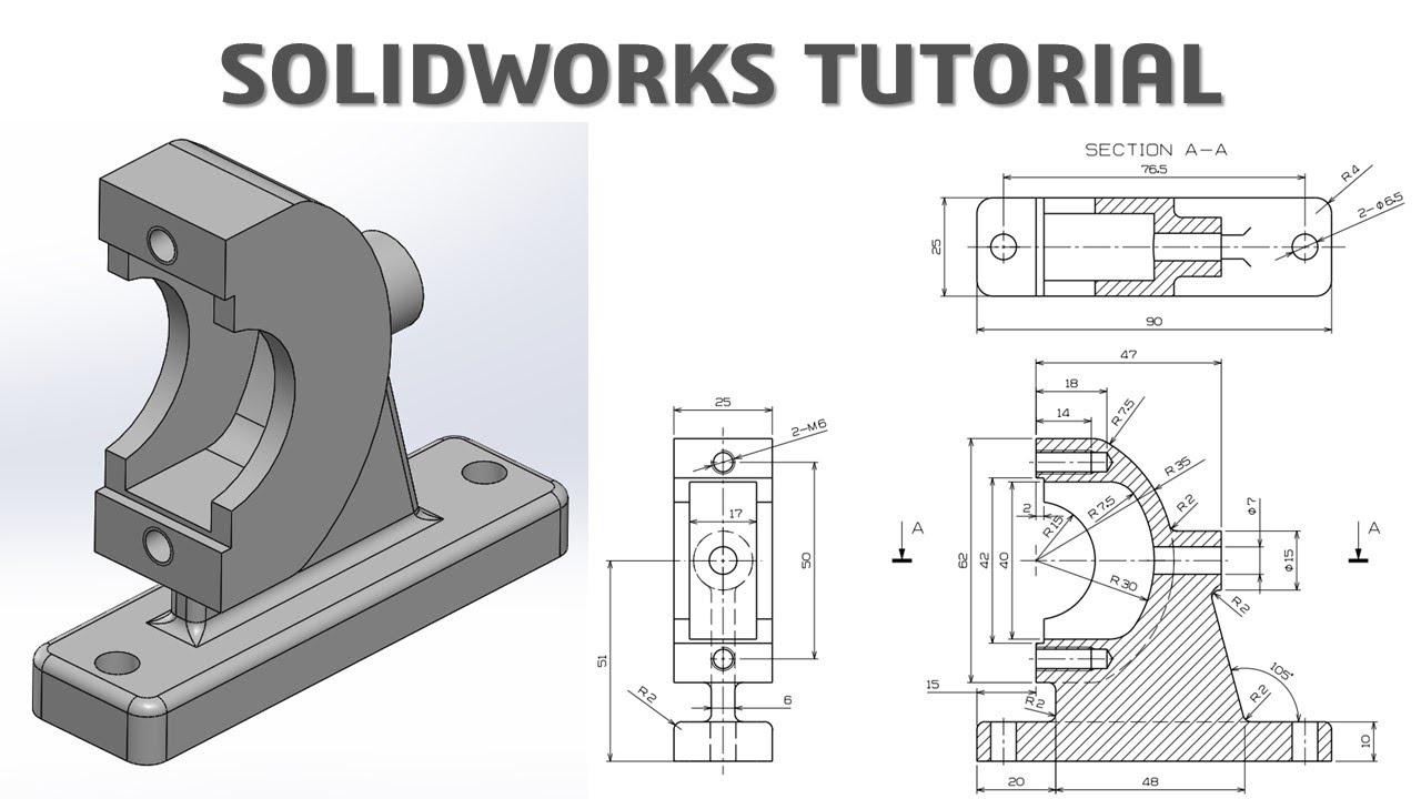 Solidworks Tutorial #33 | 3D Model Basic Beginers