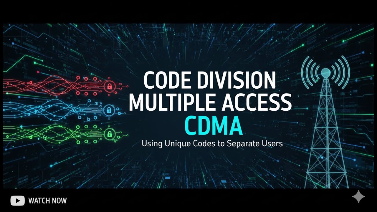 Code Division Multiple Access CDMA : Using unique codes to separate users