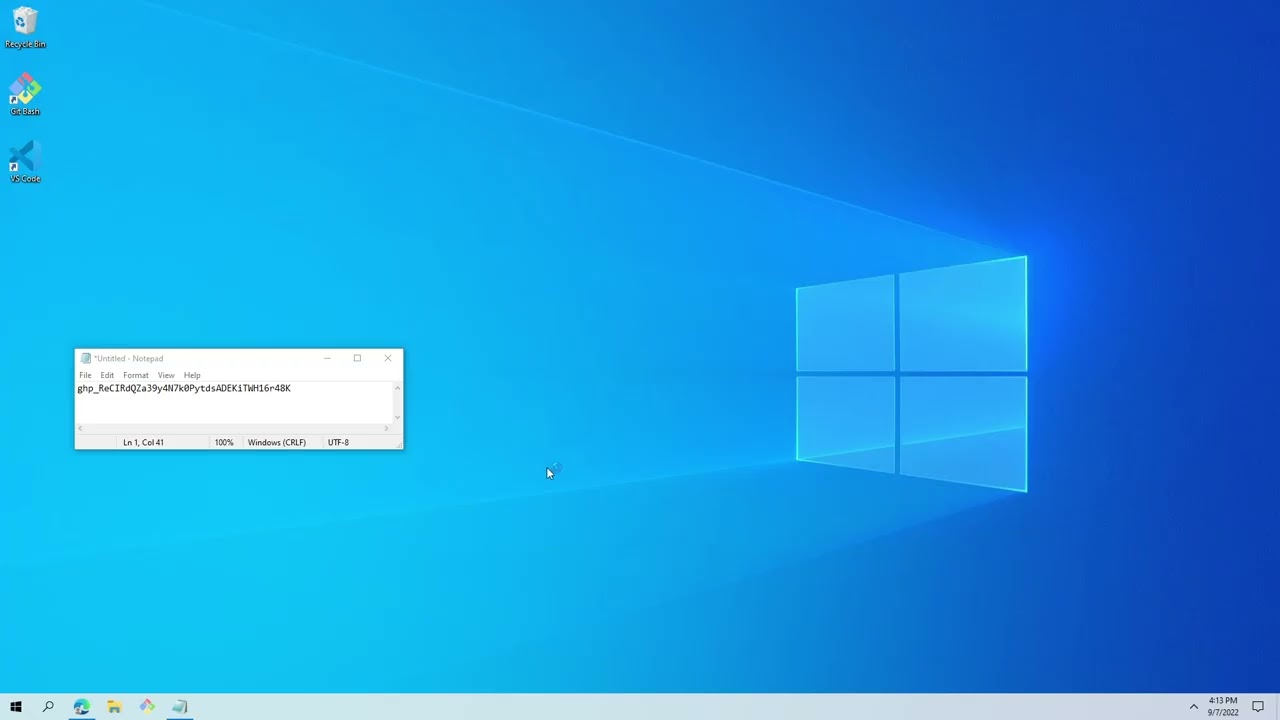 Git/GitHub Setup Tutorial 4 - Using your PAT to link Git and GitHub