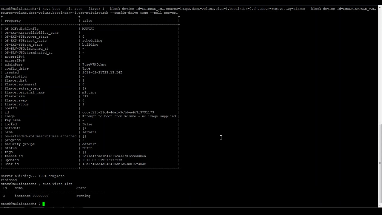 OpenStack volume multiattach overview and demo