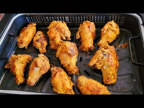 Air Fryer Chicken Wings Gourmia Foodstation 5in1 Smokeless Grill & AirFryer