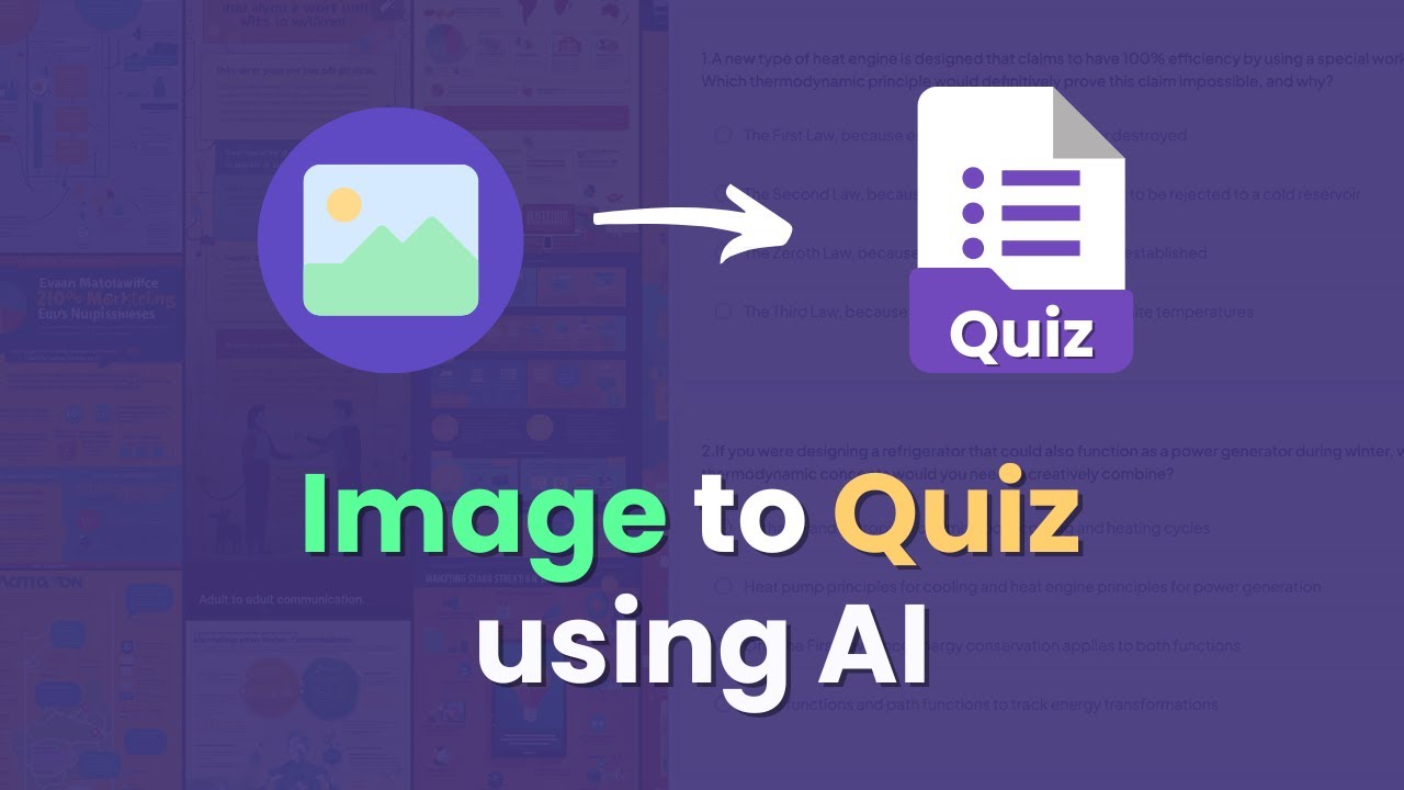 Image to Quiz Generator | Create Quizzes Instantly with AI ⚡
