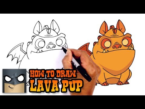 How to Draw Lava Pup | Clash-A-Rama | Kaira Tatum