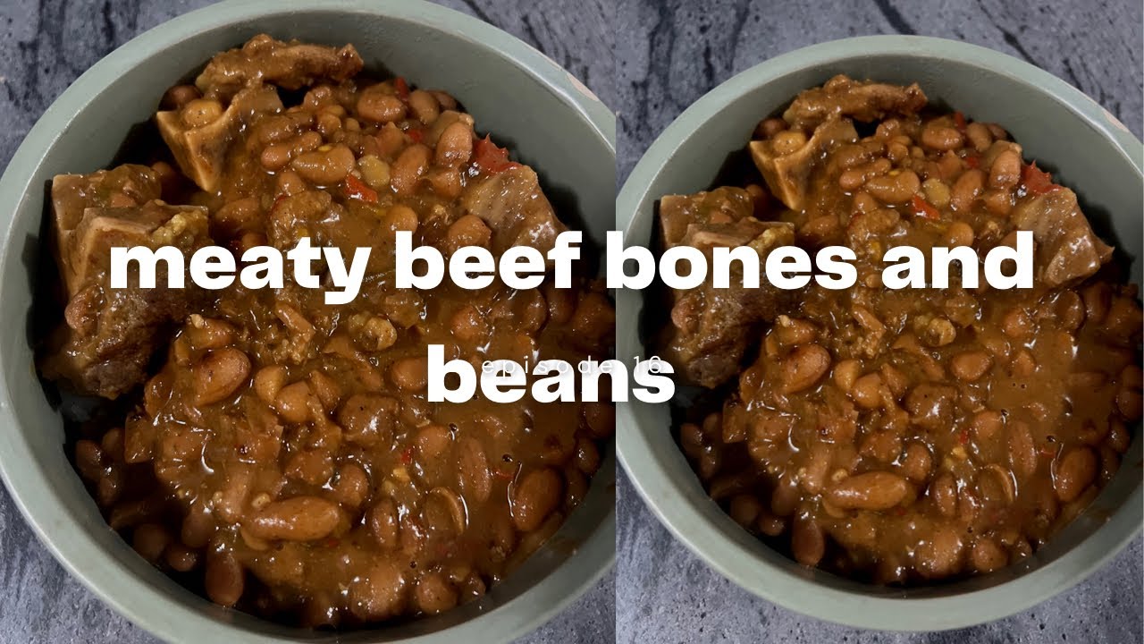 Meaty beef bones and beans(ubhontshisi|winter recipe|🇿🇦YT