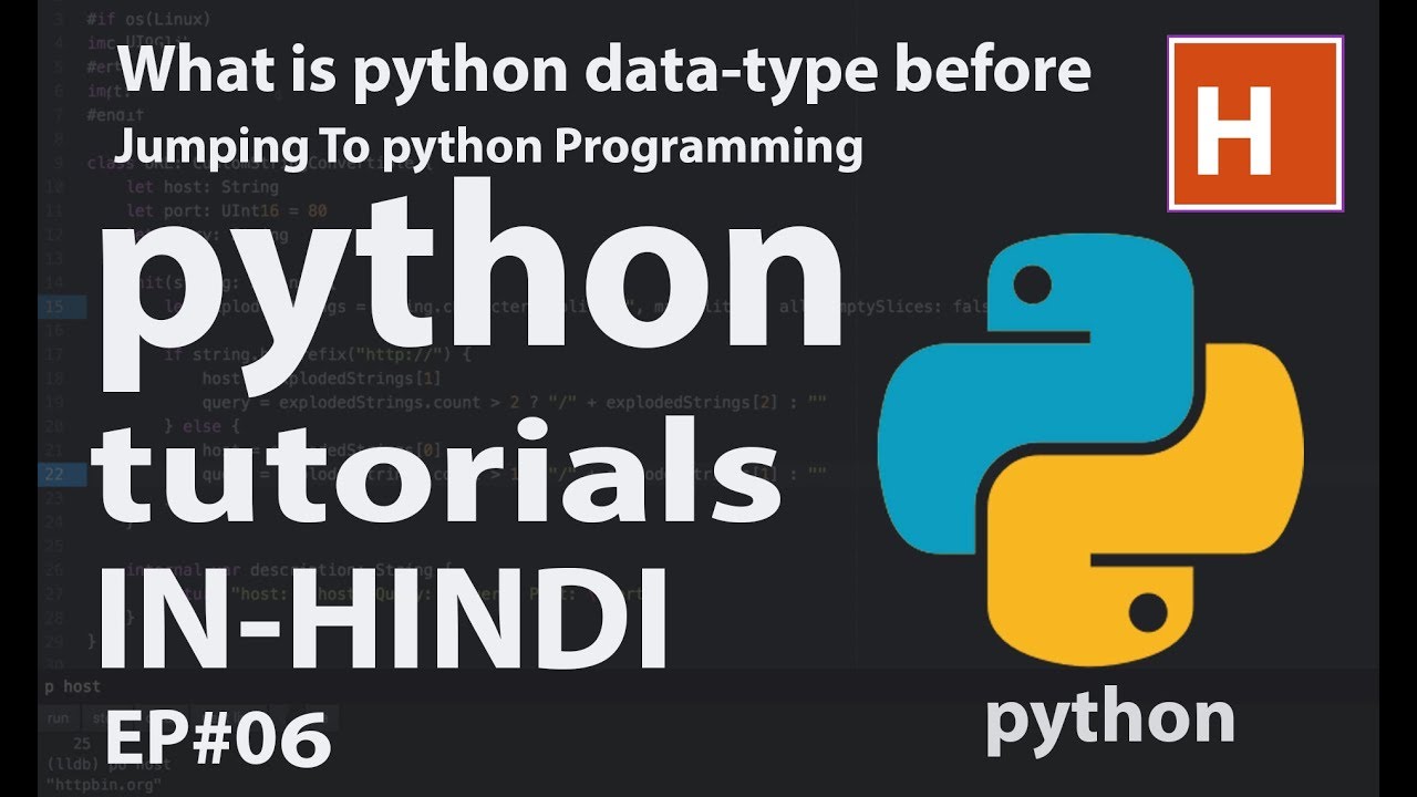 python tutorials in hindi Ep#06 |  data type in python programming