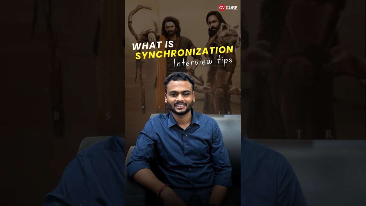 What is Synchronnization | Java Interview Tips #cvcorp