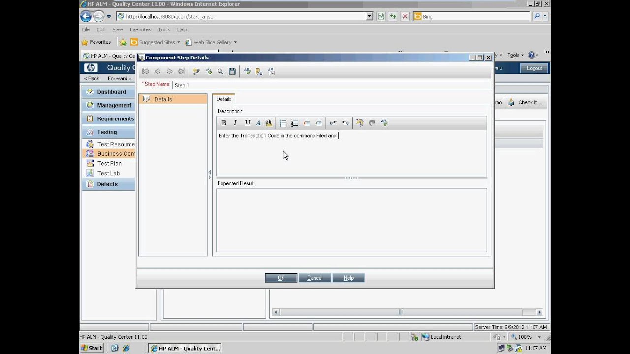 HP ALM DEMO and SAP Testing and SAP TAO and HP QC ALM