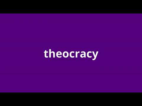 what is the meaning of theocracy.