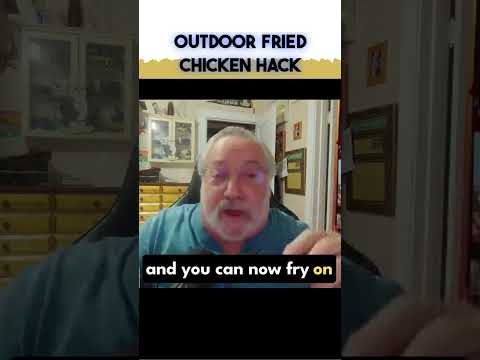 Fried chicken outside. #grabeminthebrisket #meathead #chicken #friedchicken #hack