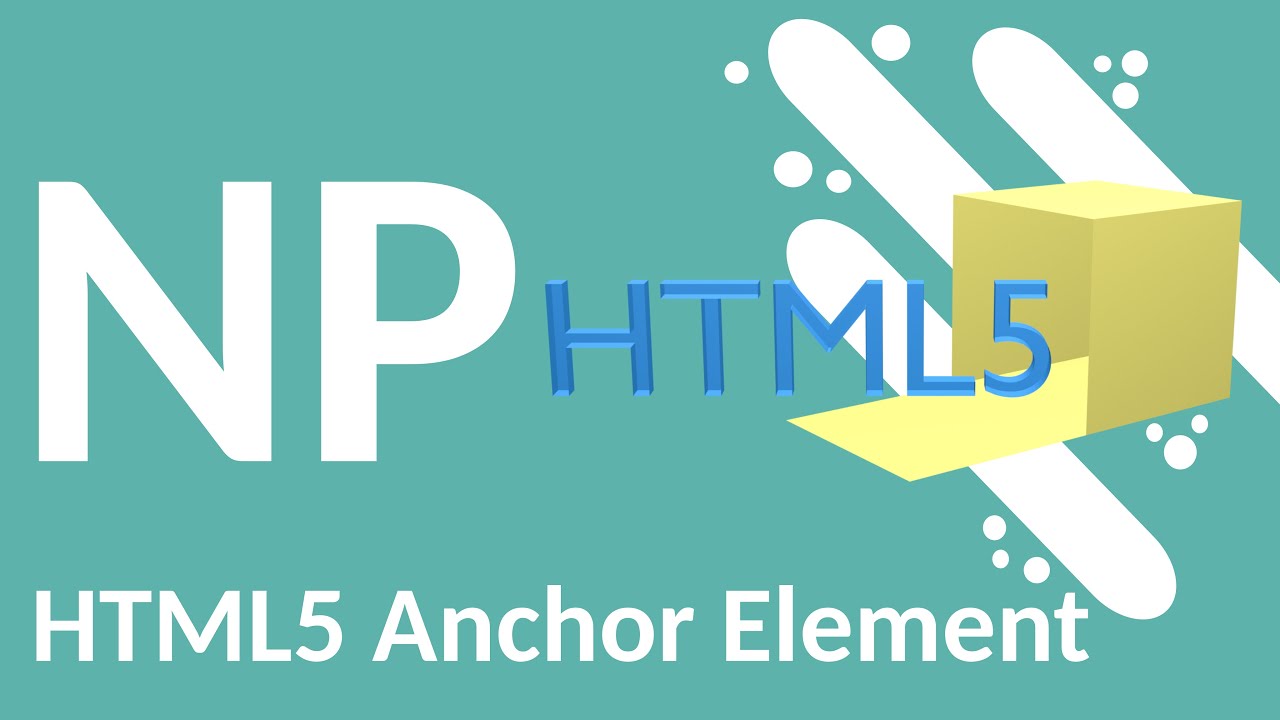HTML5 Course: Anchor Element.