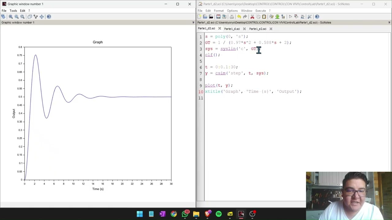 Simulation, analysis and control of second order systems