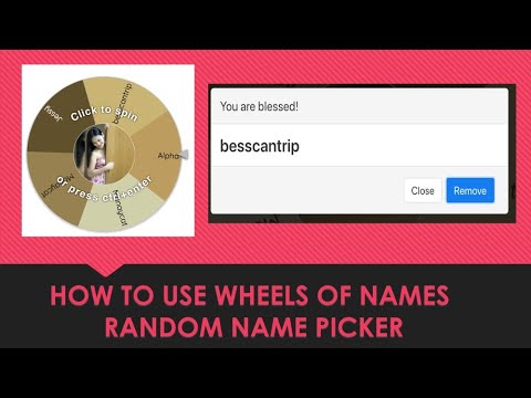 HOW TO USE WHEELS OF NAMES RANDOM NAME PICKER | ELIDAVE MARSHA