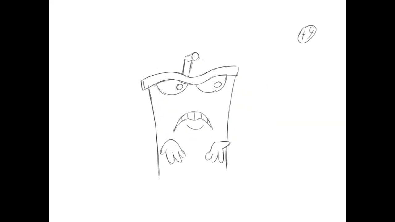 Master Shake Rough Animation Test (ATHF)