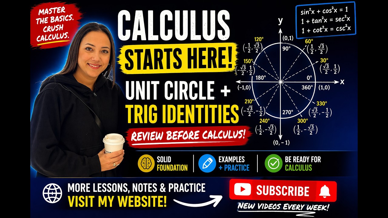 Master the Unit Circle & Trig Identities Before Calculus! #UnitCircle #MathHelp #PreCalculus