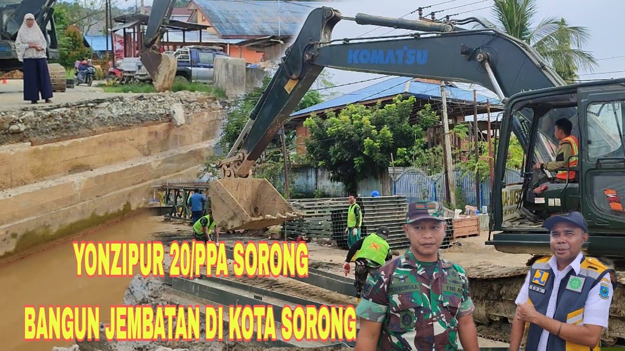 Luar Biasa !! Yonzipur 20/PPA Bangun Jembatan Berkekuatan 40 Ton di ...