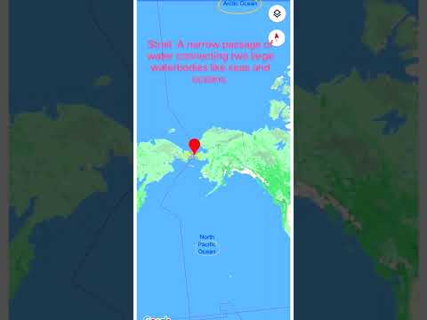 BERING STRAIT MAP LOCATION + Meaning Of Strait #upsc UPSC