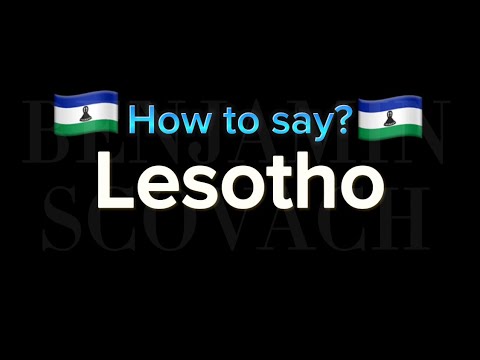 How to pronounce Lesotho?(CORRRECTLY)