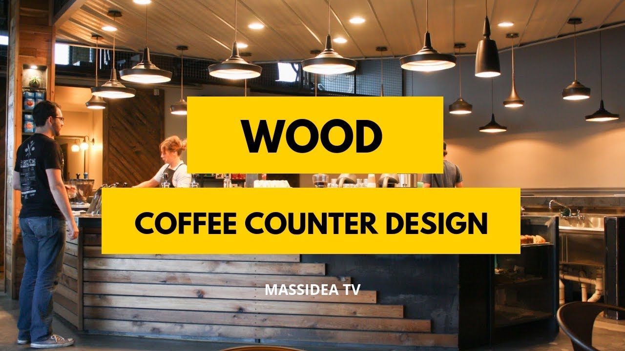 50+ Awesome Wood Coffee Counter Design Ideas