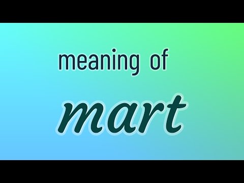 Mart - 39 English Vocabulary Flashcards