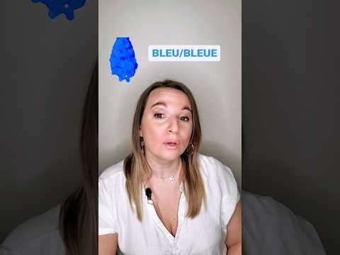 Blue 🇬🇧 Bleu Bleue 🇫🇷 Pronunciation in French. A1 CEFR speak French vocabulary for beginners.