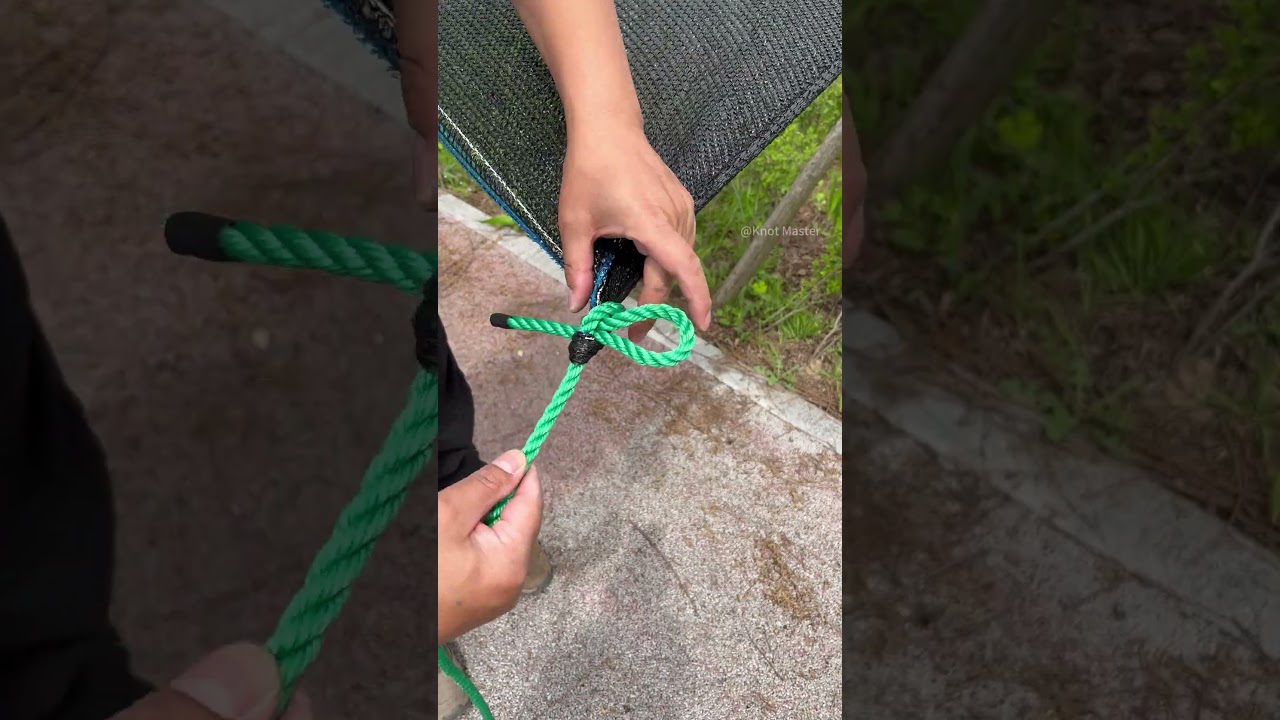 Incredible Tarp Corner Knot - simple but works
