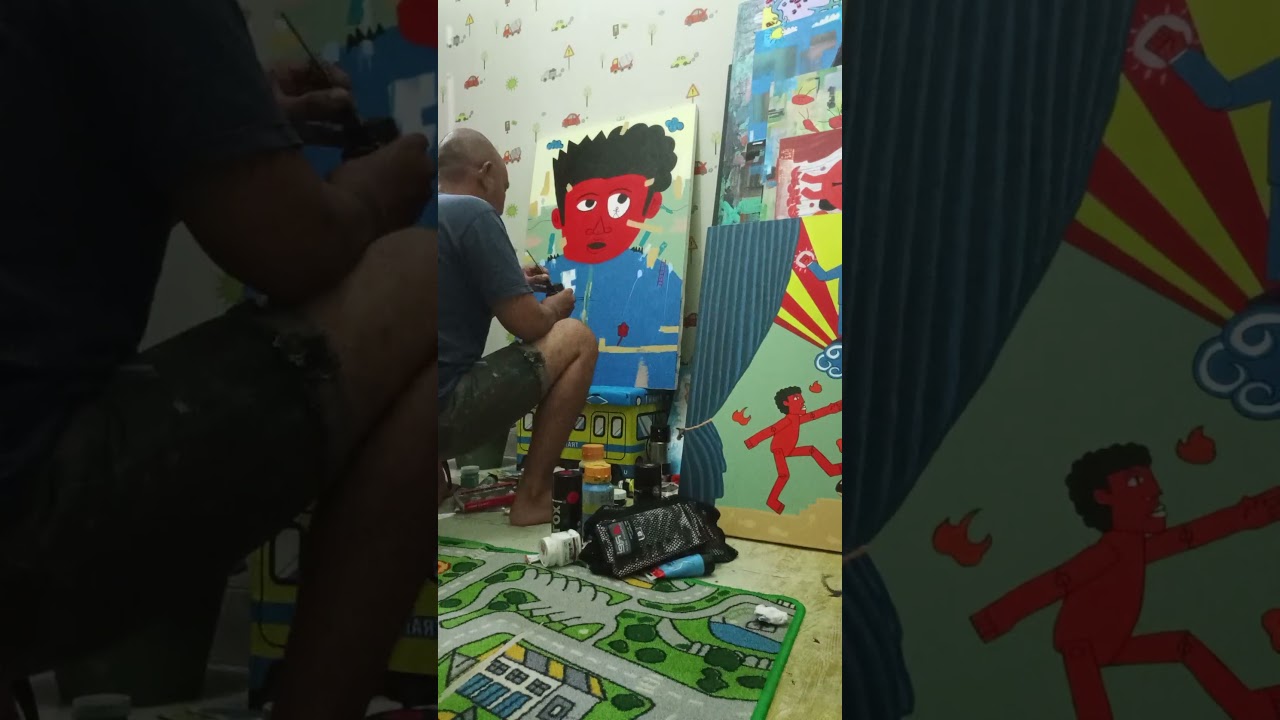 mengenang-ngenang percakapan semalam #asmarajingga #painting #art #senirupa