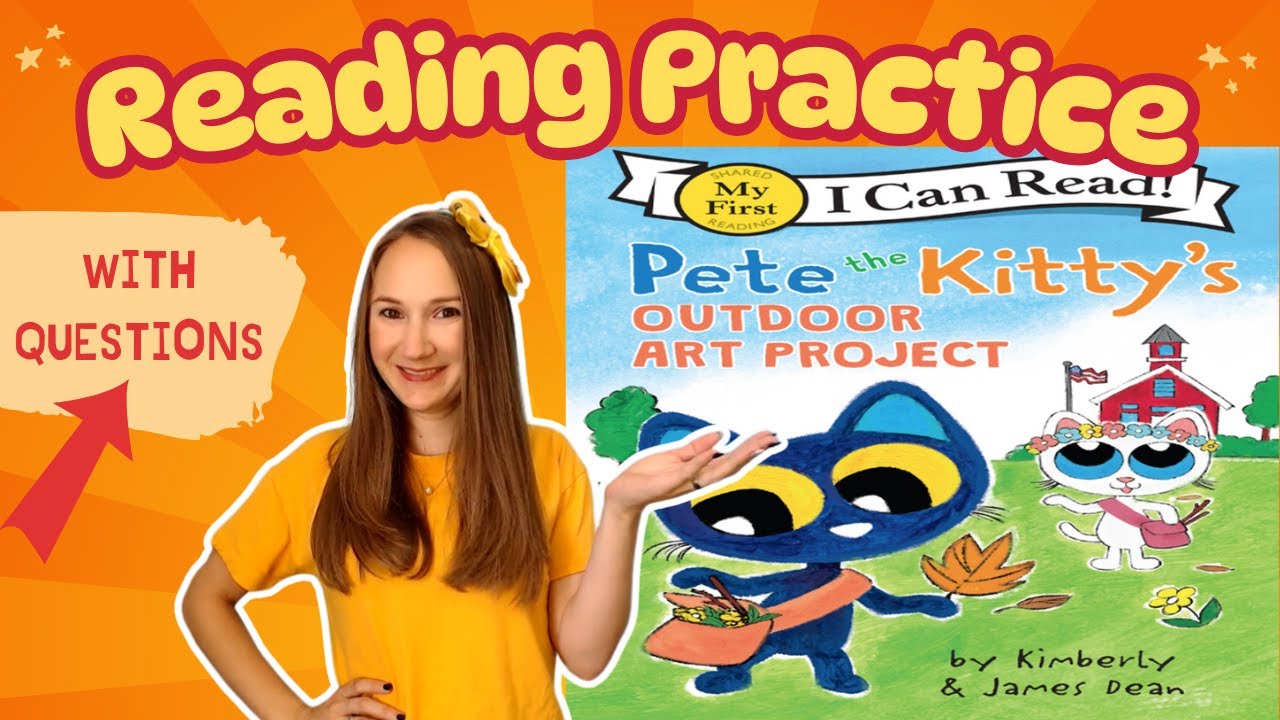 PRACTICE READING ENGLISH with PETE THE CAT (READING COMPREHENSION) Grade 1 & Grade 2