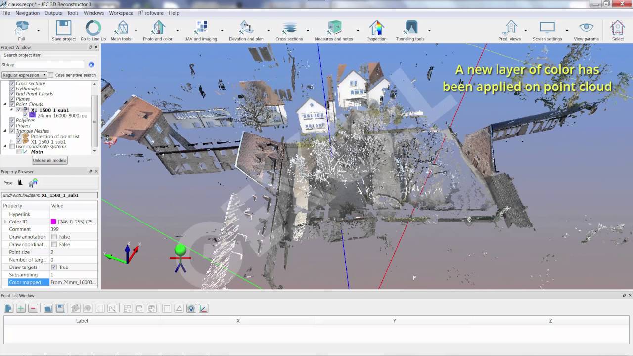 piXplorer Tutorial: Colorizing Pointclouds