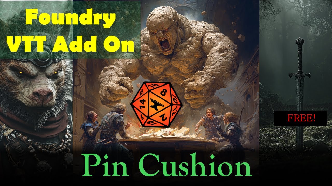 Foundry VTT - Add On: Pin Cushion - Amazing Map Pins