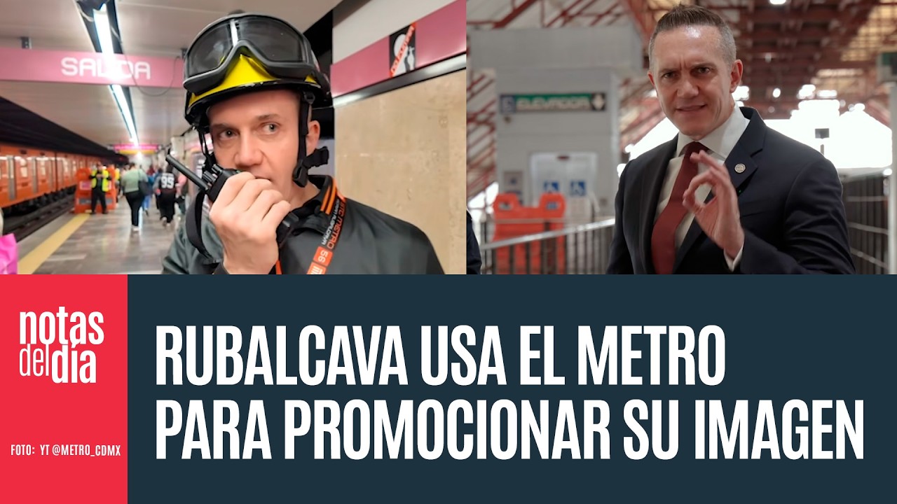 Adrián Rubalcava uses Metro screens and even social media to promote his image