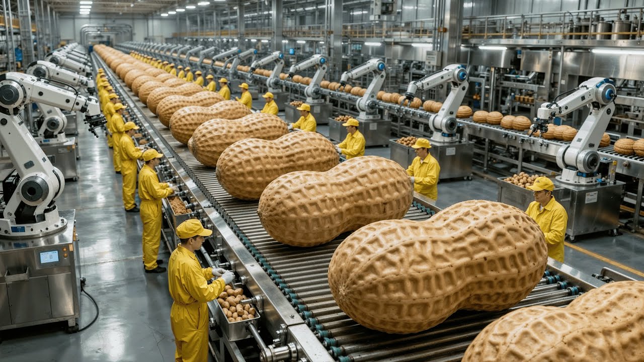Inside the Peanut Factory – Million Dollar Products Made from Peanuts (Full Process)