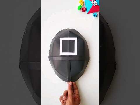 DIY Paper SQUIDGAME Mask , how to make squidgame guard mask at home