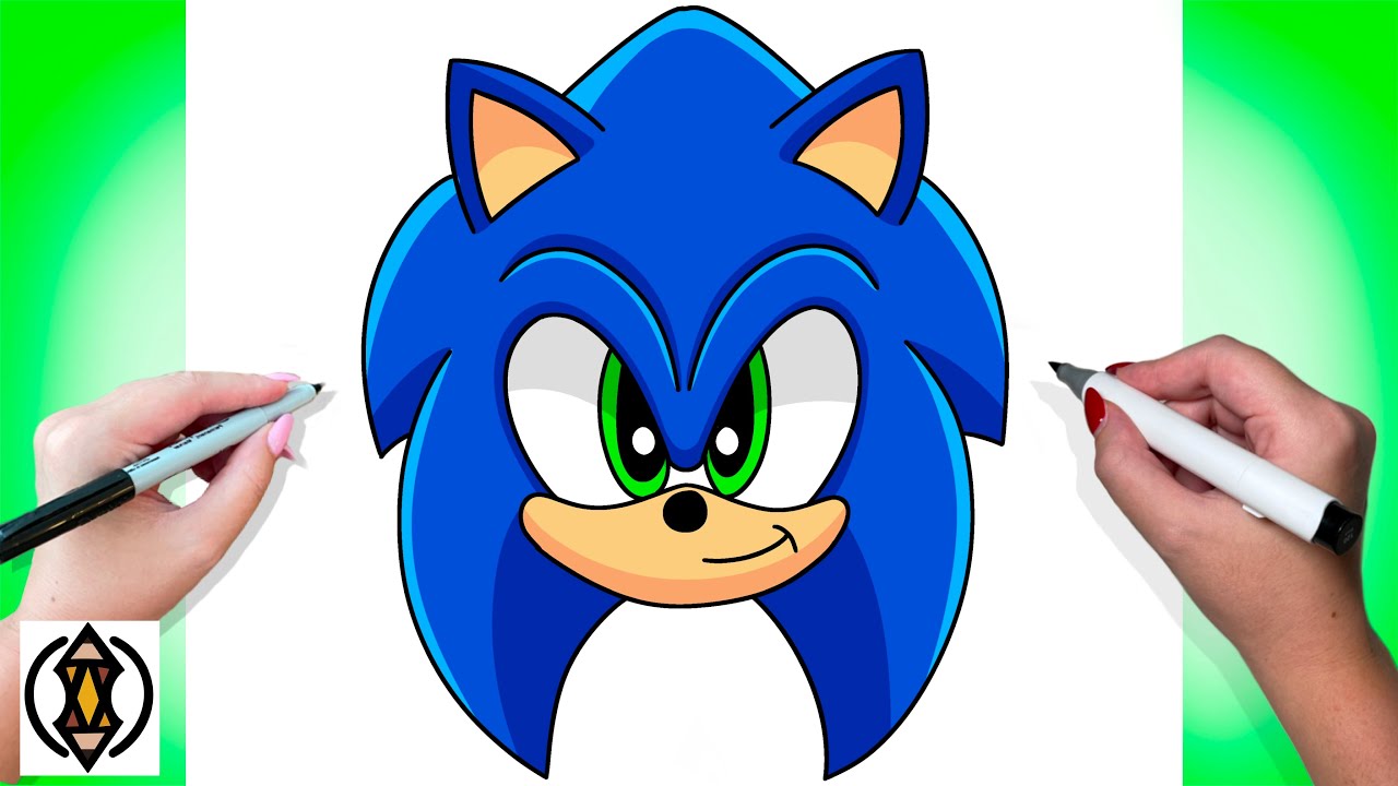 How To Draw Sonic For Beginners | Tutorial Easy
