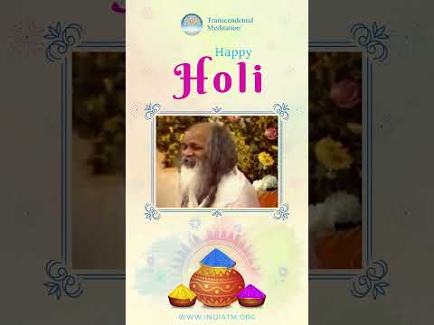 Maharishi Mahesh Yogi on Holi | A Festival of Wholeness and Consciousness