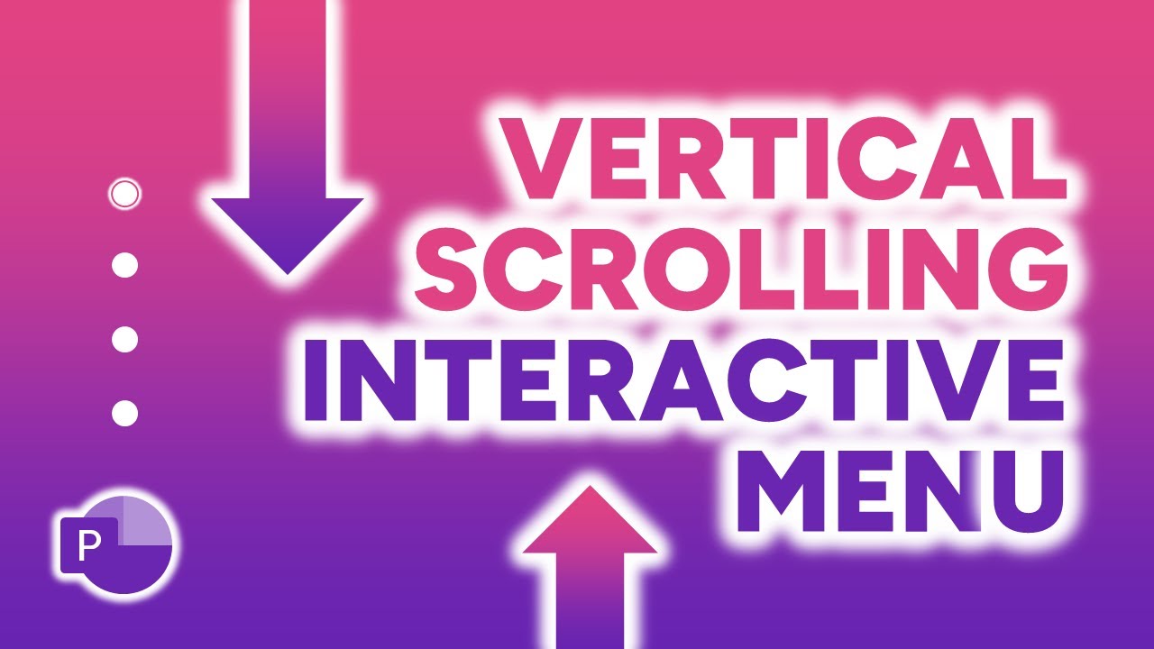 How to create a vertical SCROLLING INTERACTIVE MENU using the MORPH transition in PowerPoint.