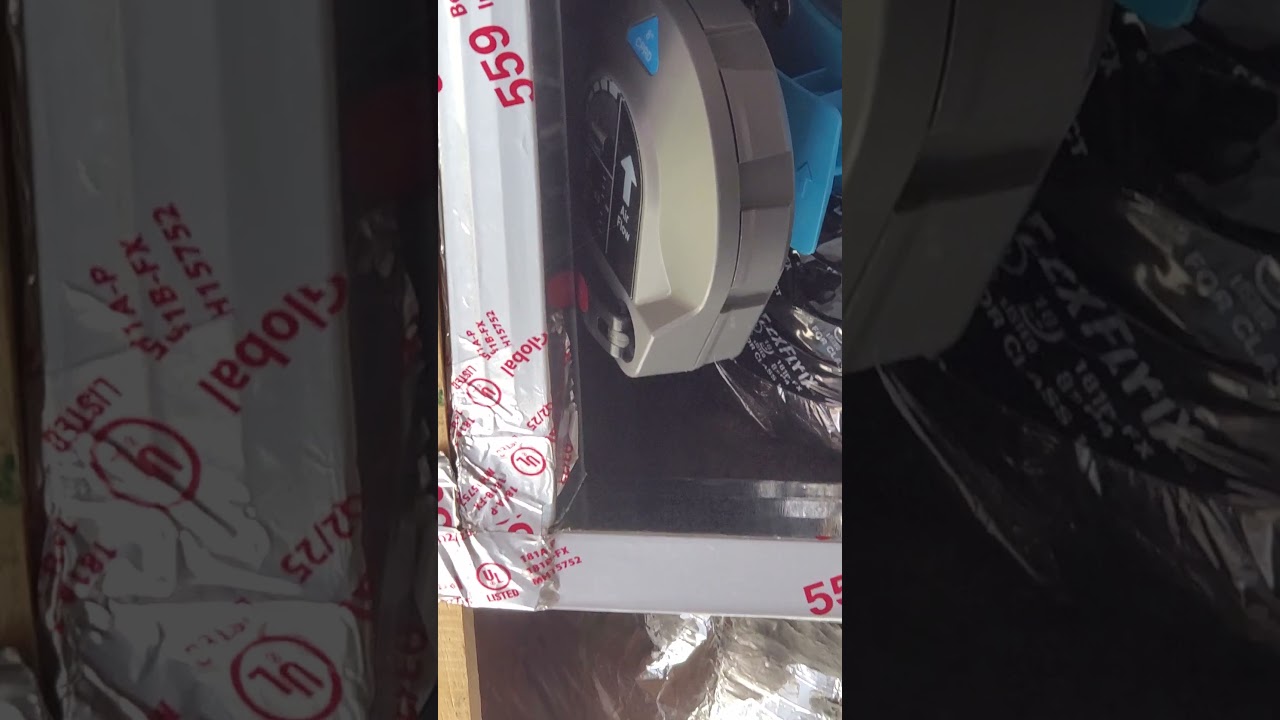 Big make-up air vent in little vent box -  A how to not do it guide.