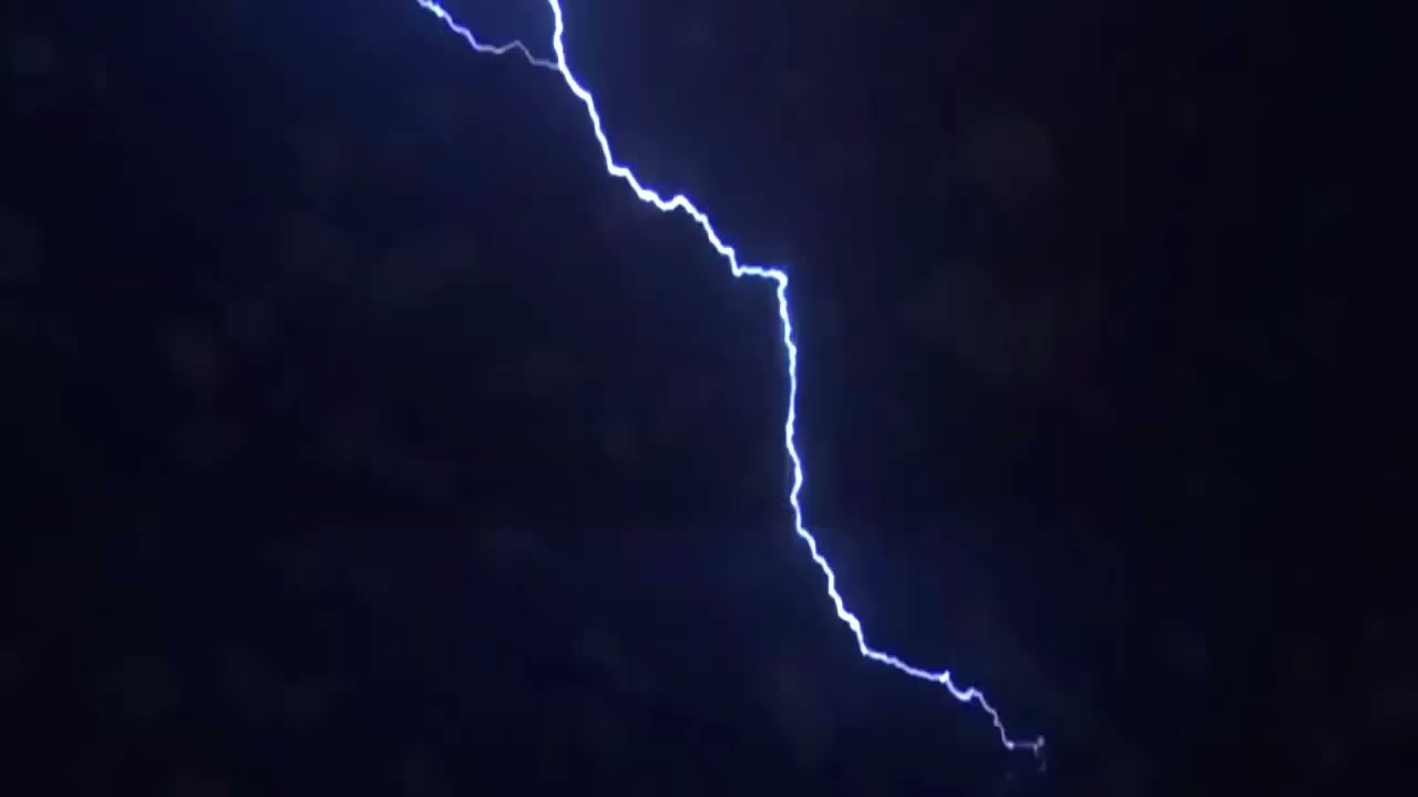 Lightning And Thunder Background Animation Video Effect