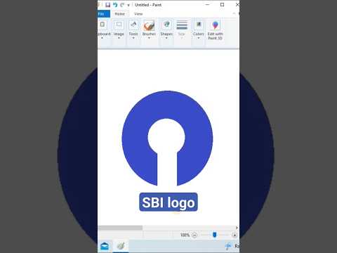 sbi logo in ms paint /how to make sbi logo in ms paint / #shorts #short #youtubeshorts #shortsfeed