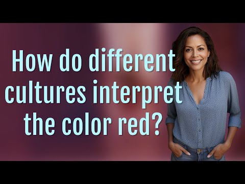 How do different cultures interpret the color red?