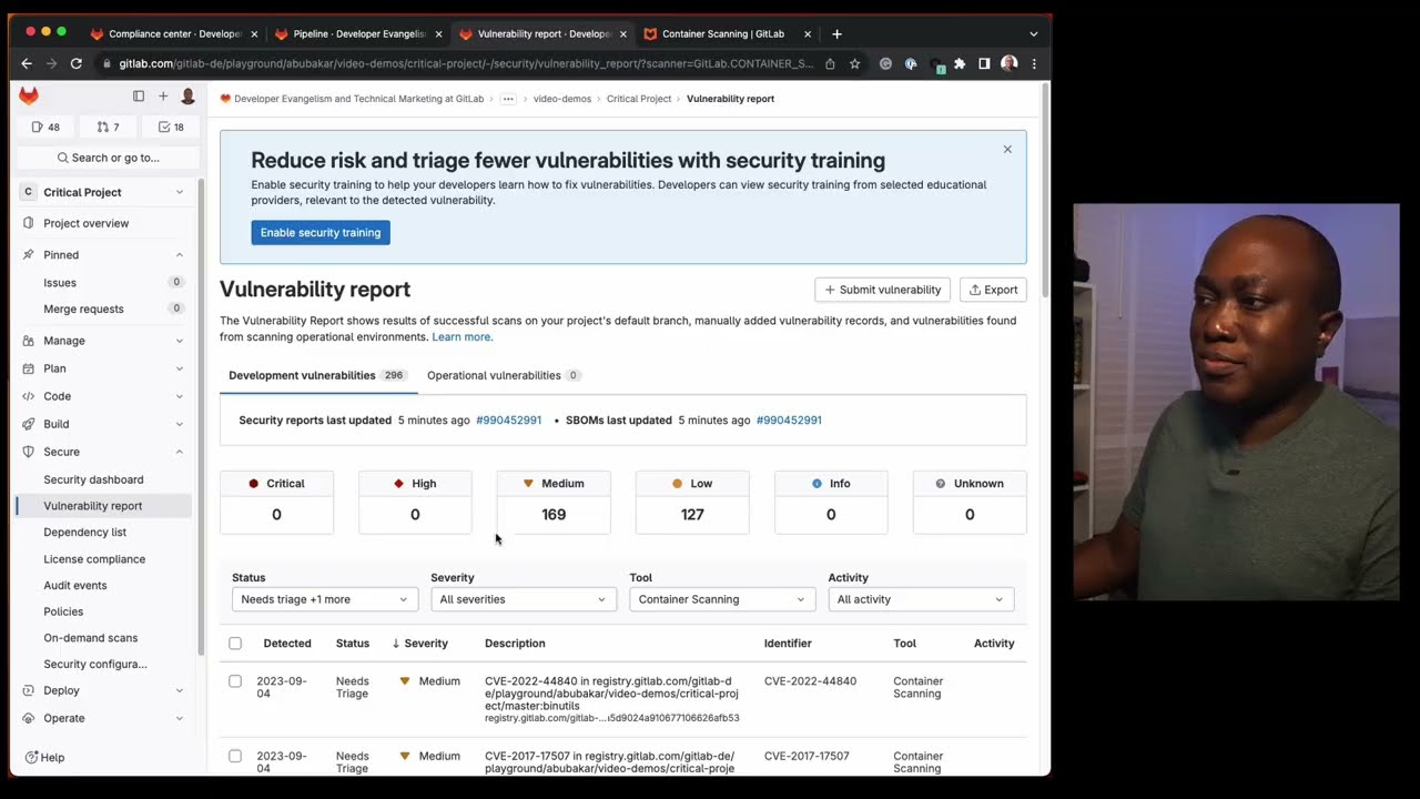 How to set up Container Scanning using GitLab