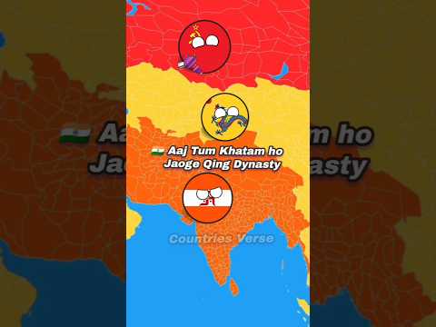 Akhand Bharat and Soviet Union vs Qing Dynasty | Countryballs in Hindi #shorts