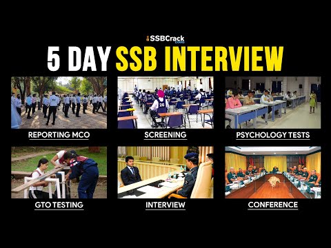 Complete 5 Days SSB Procedure Video Lecture - Preparation Tips for SSB Interview - CDS
