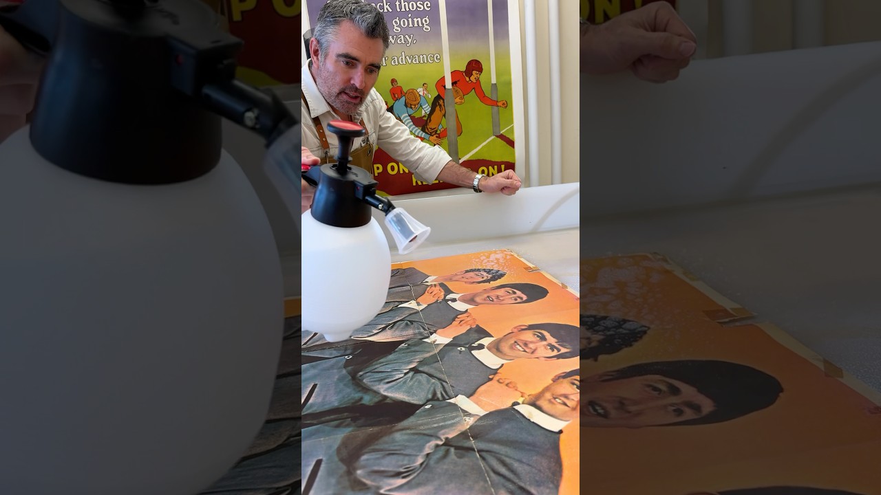 Part Two of the Beatles poster restoration.