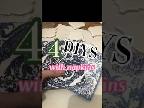 Four Easy DIYs With Paper Napkins, Easy Napkin Decoupage Ideas for Handmade Gifts and Budget Decor